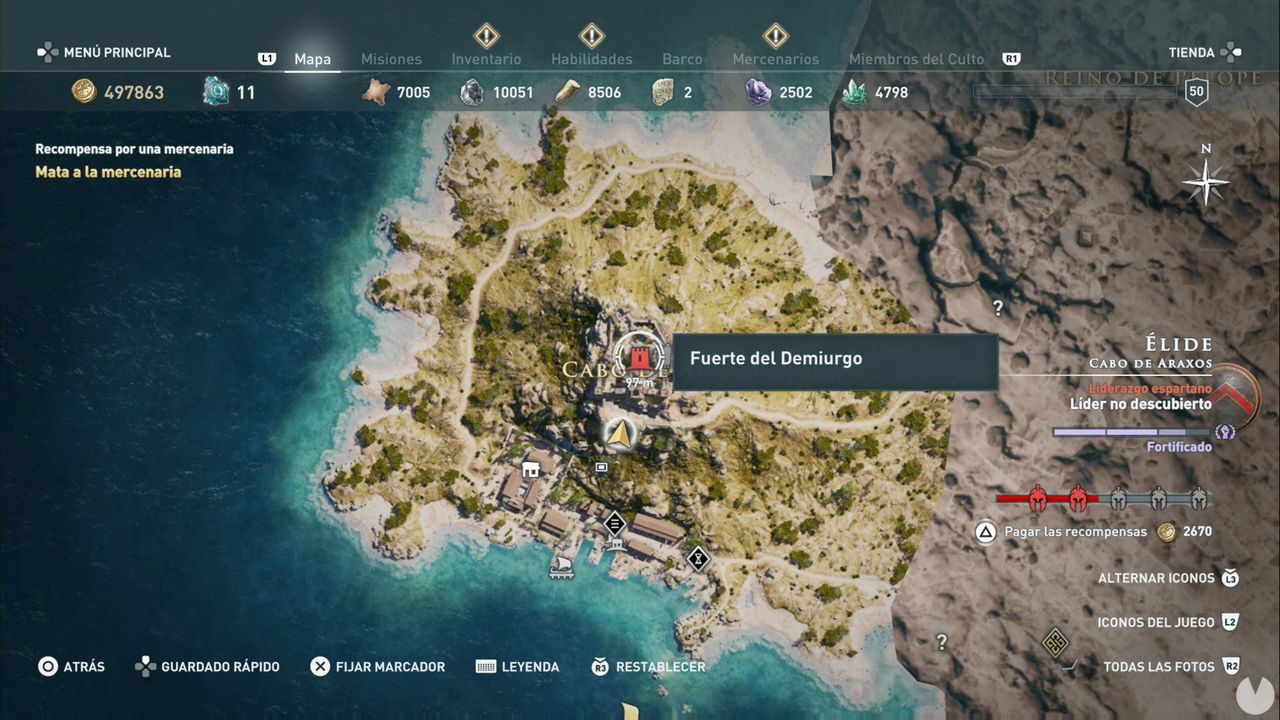 Élide en Assasin's Creed Odyssey: TODAS las ubicaciones