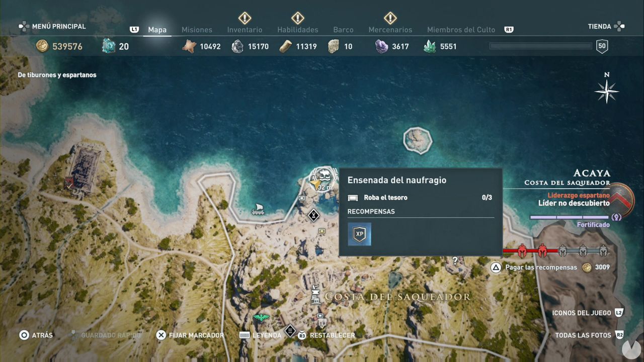 Acaya en Assasin's Creed Odyssey: TODAS las ubicaciones