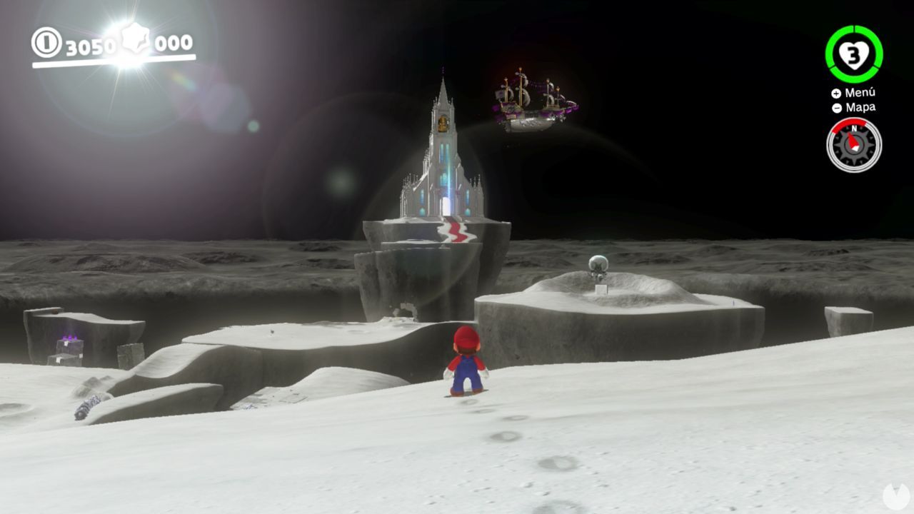Reino Luna en Super Mario Odyssey: Energilunas y secretos