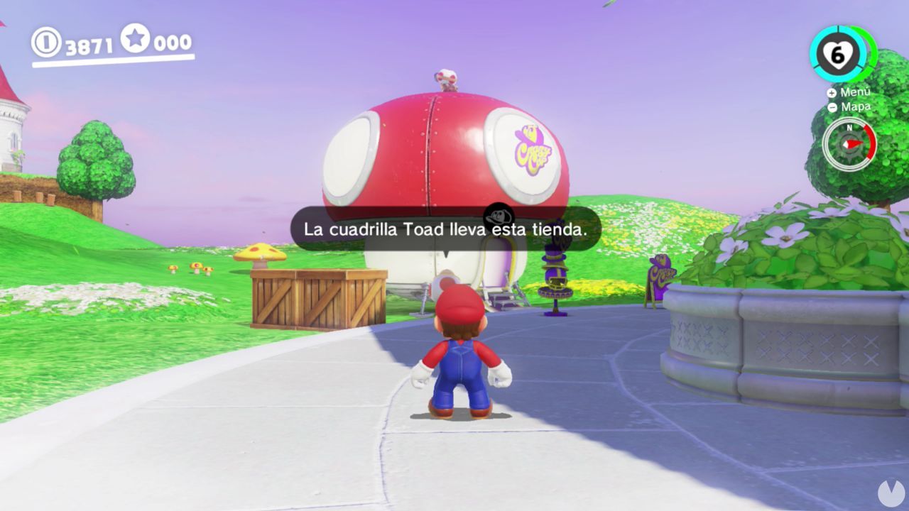 Reino Champiñón en Super Mario Odyssey: Energilunas y secretos