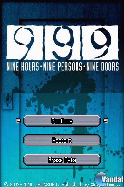999: Nine Hours, Nine Persons, Nine Doors - Videojuego (NDS) - Vandal