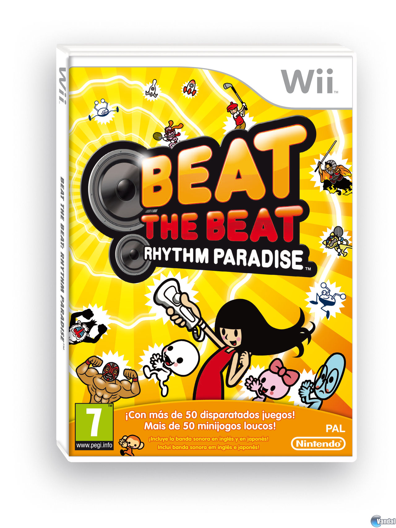 Beat the Beat: Rhythm Paradise - Videojuego (Wii) - Vandal