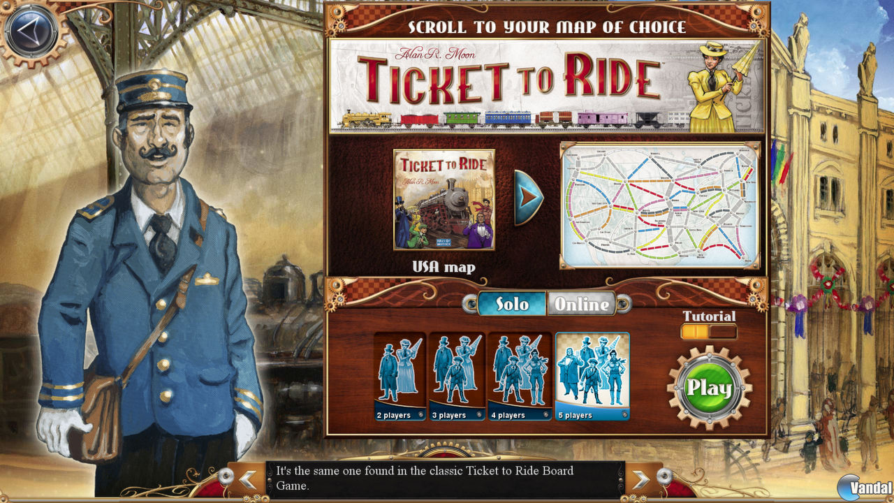 Ticket to Ride - Videojuego (PC, Xbox 360, PS4 y Xbox One) - Vandal
