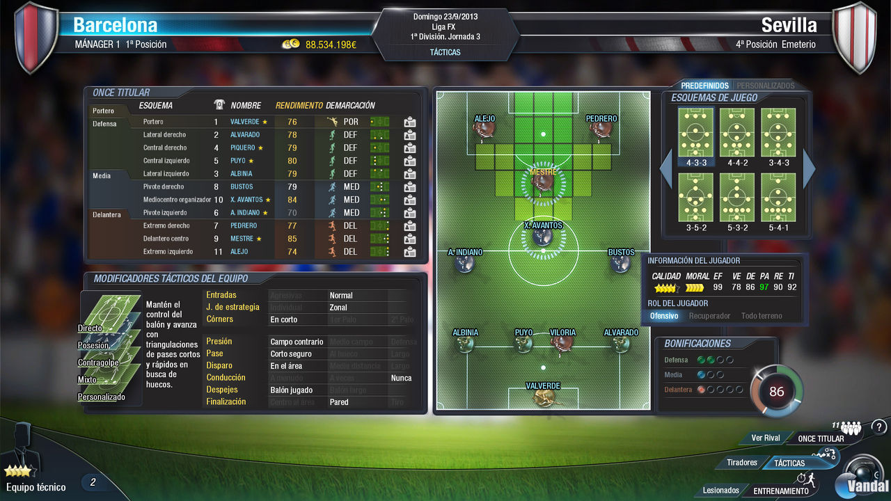 FX Fútbol - Videojuego (PC) - Vandal