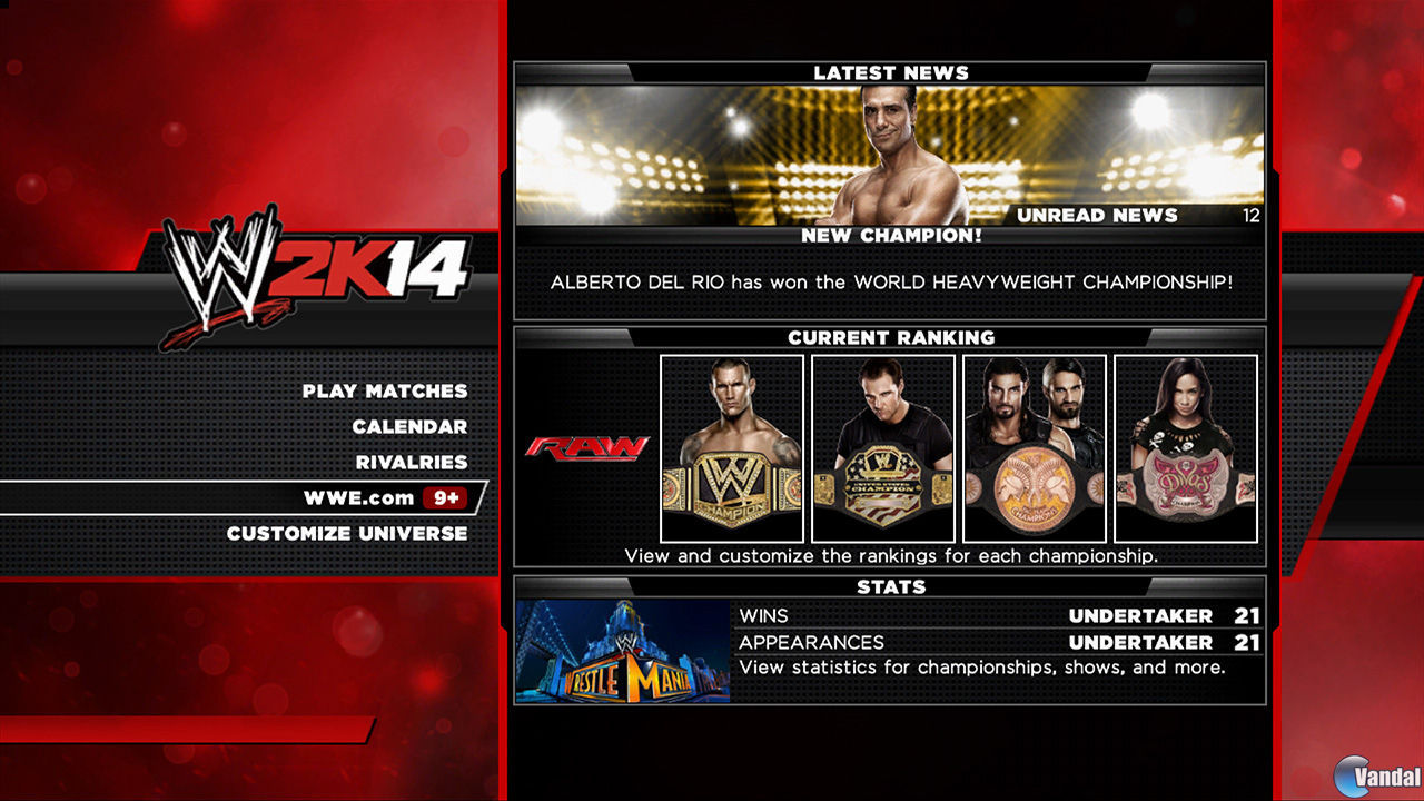 WWE 2K14 - Videojuego (PS3 y Xbox 360) - Vandal