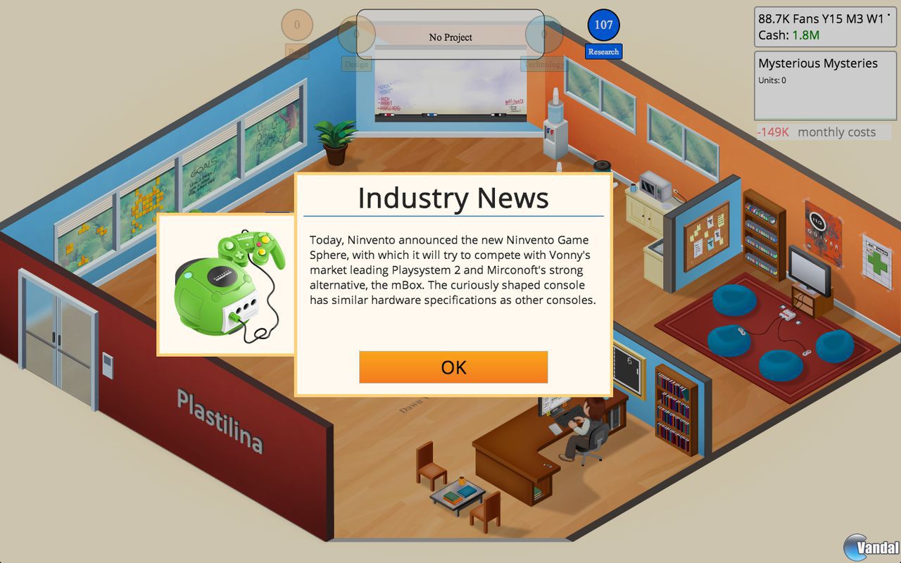 Game Dev Tycoon - Videojuego (PC, Android, iPhone y Switch) - Vandal