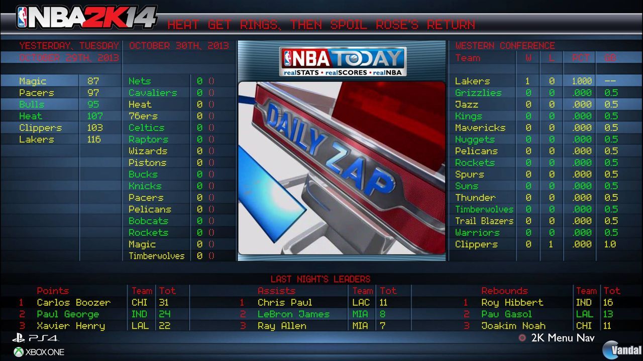 NBA 2K14 - Videojuego (PS3, PS4, Xbox 360, Xbox One y PC) - Vandal