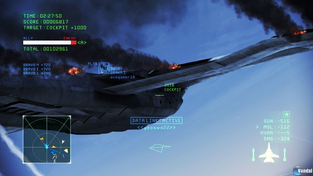 Ace Combat Infinity PSN - Videojuego (PS3) - Vandal