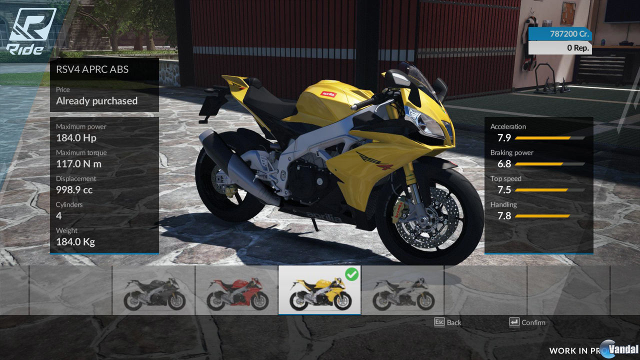 Ride - Videojuego (PS4, PS3, PC, Xbox One y Xbox 360) - Vandal