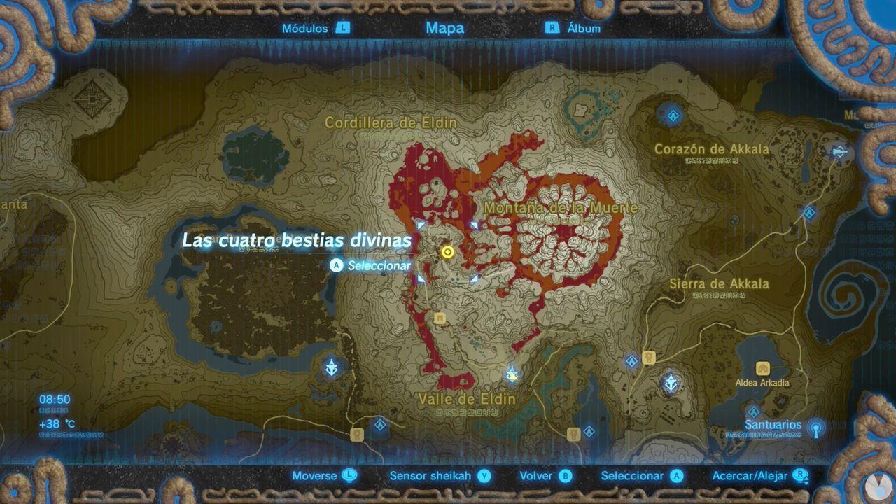 Vah Rudania, bestia divina del fuego - Zelda: Breath of the Wild