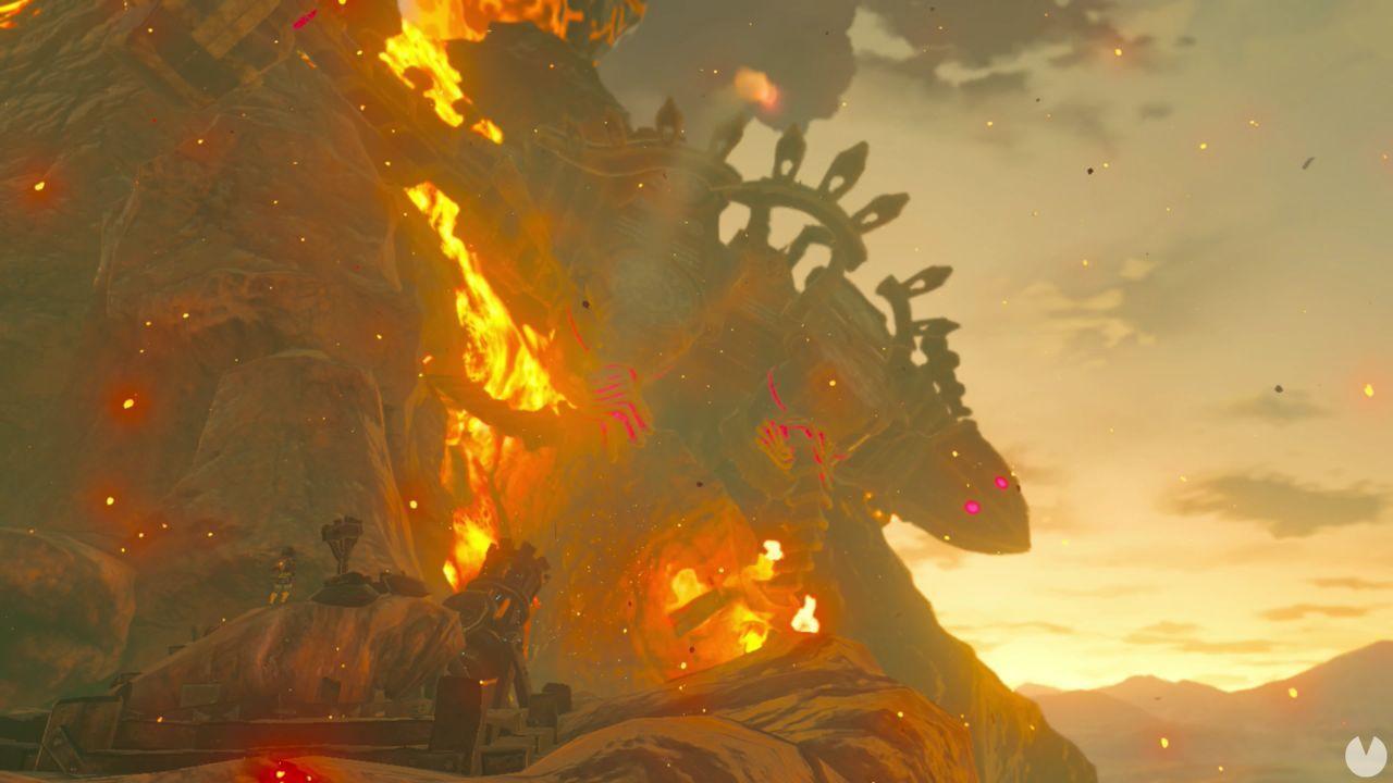 Vah Rudania, bestia divina del fuego - Zelda: Breath of the Wild