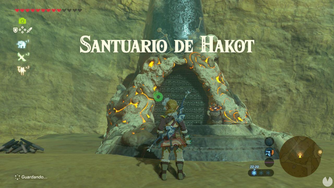 La tormenta que amaina y Santuario de Hakot en Zelda: BotW