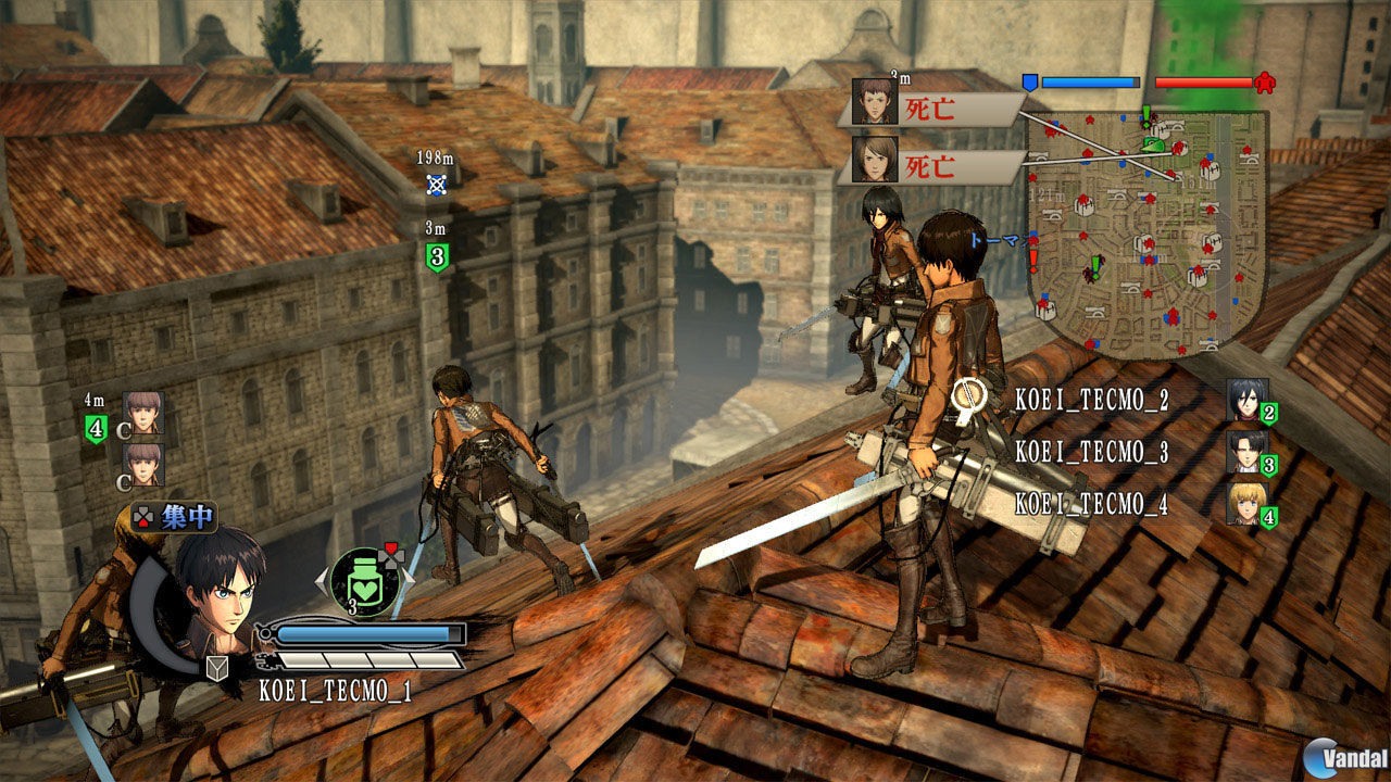 A.O.T. Wings of Freedom - Videojuego (PS4, PS3, PSVITA, PC y Xbox One ...