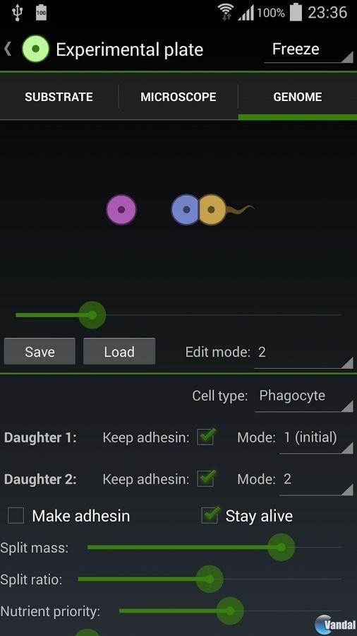 Cell Lab: Evolution Sandbox - Videojuego (Android) - Vandal