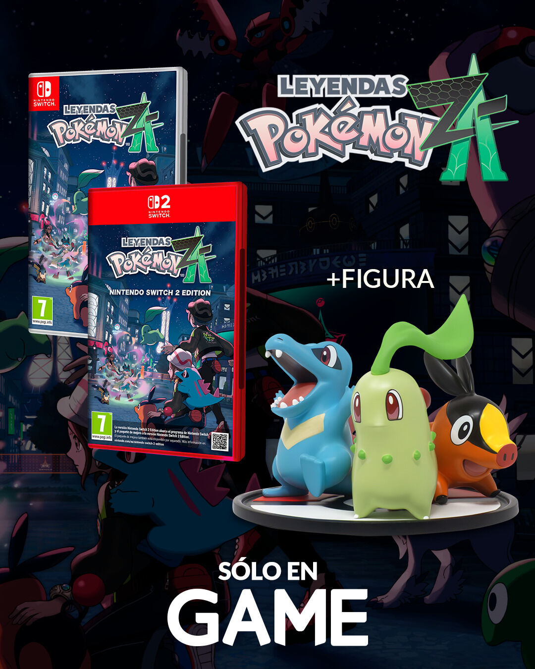 Reserva Leyendas Pokémon: Z-A en GAME y llévate una figura exclusiva de ...