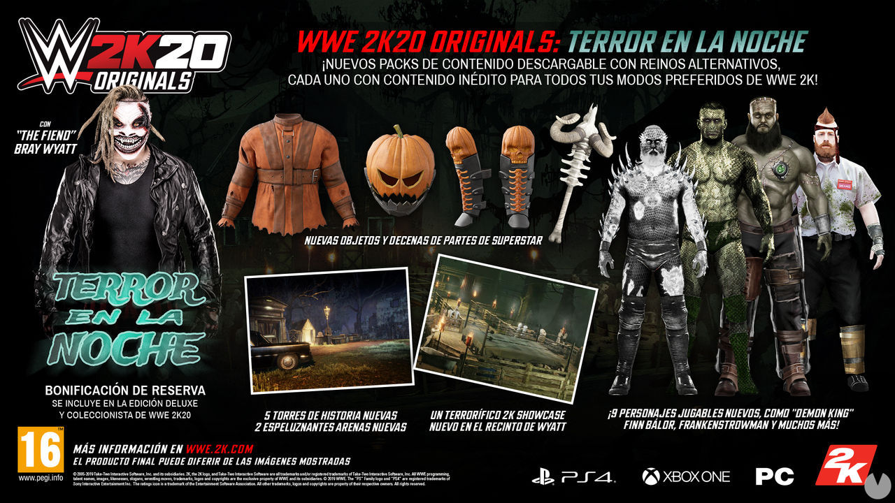 WWE 2K20 - Videojuego (PS4, PC y Xbox One) - Vandal