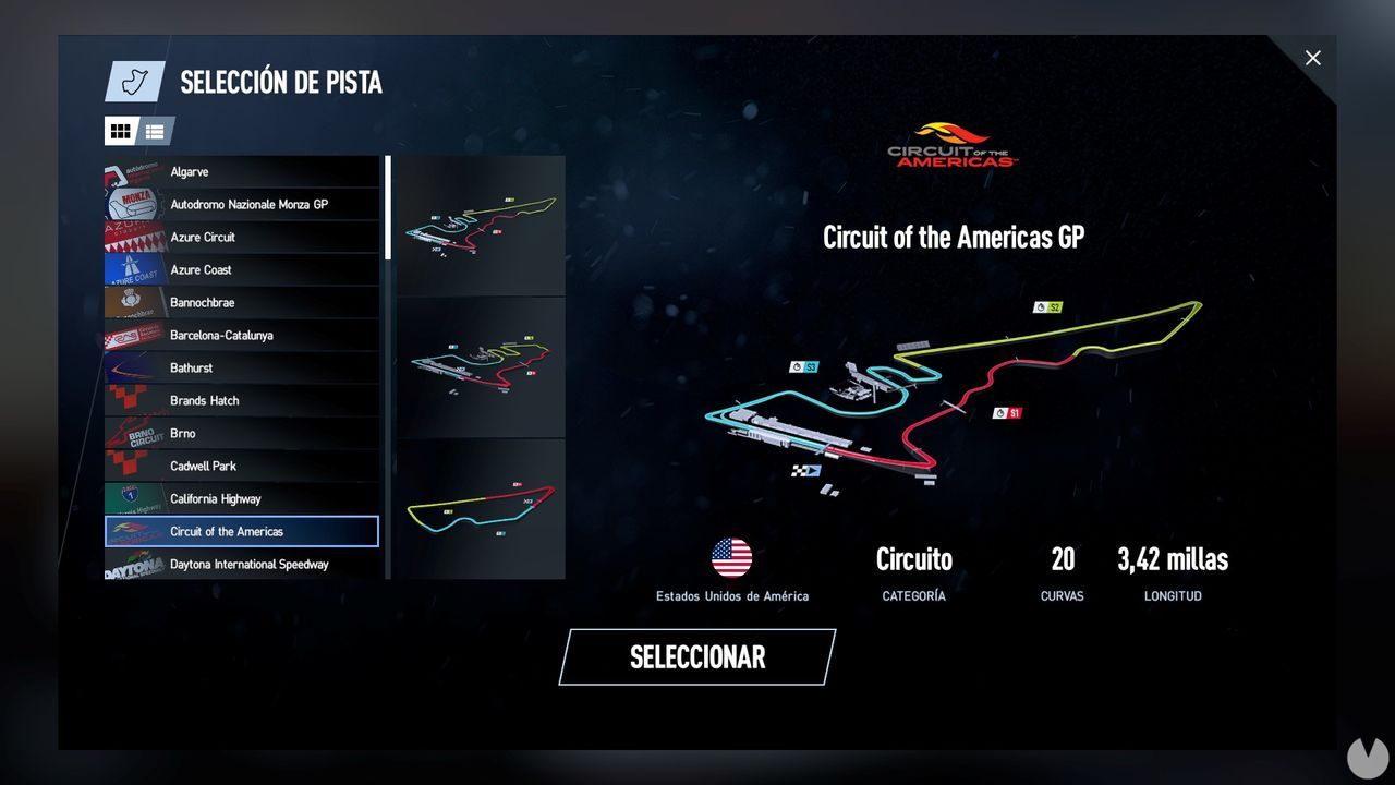 Todos los circuitos y pistas de Project Cars 2