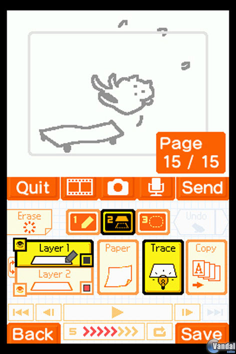 Flipnote Studio DSiW - Videojuego (NDS) - Vandal